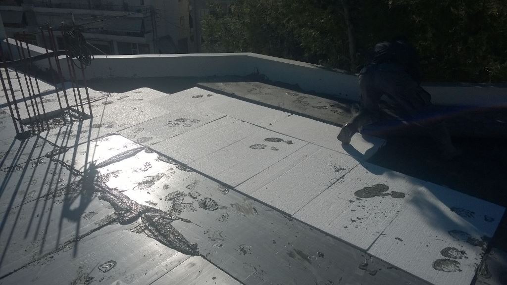 Θερμομόνωση Ταράτσας με Γραφιτούχα Πολυστερίνη